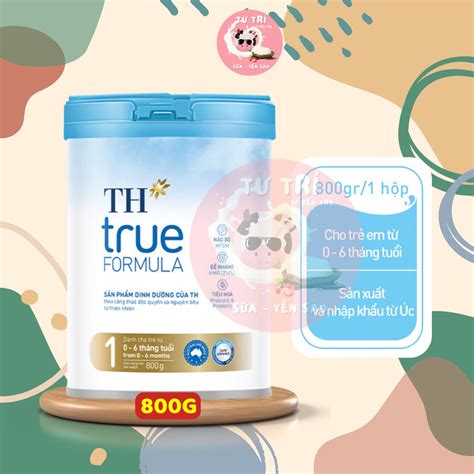 Sữa Bột Th True Milk Formula Số 1 Lon 800g 0 6 Tháng Tuổi Date