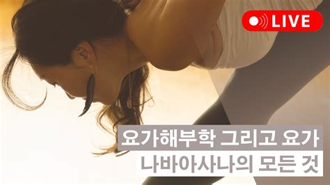 라이브스트리밍 해부학과아사나 나바사나 비하요가 Youtube