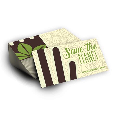 Recycled Paper Business Cards Printing Environmentally Friendly