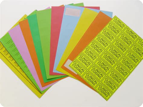 Sheet Labels For Laser Inkjet Printers Self Adhesive Colour Label