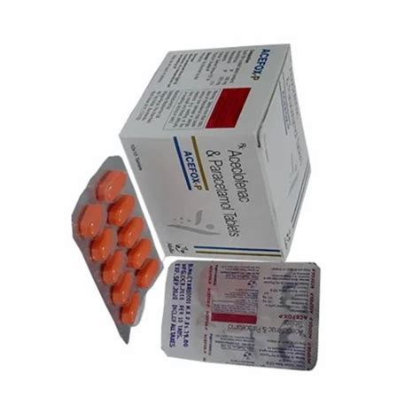 Acefox P 100mg500mg Tablet At ₹ 1410box Zerodol P Tablets In Nagpur