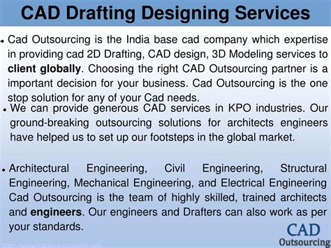 Ppt Cad Outsourcing Services Cad Outsourcing Powerpoint