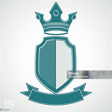 Heraldic 알무데나 왕관 일러스트 인치법 장식 Coat Of Arms 0명에 대한 스톡 벡터 아트 및 기타 이미지 0명