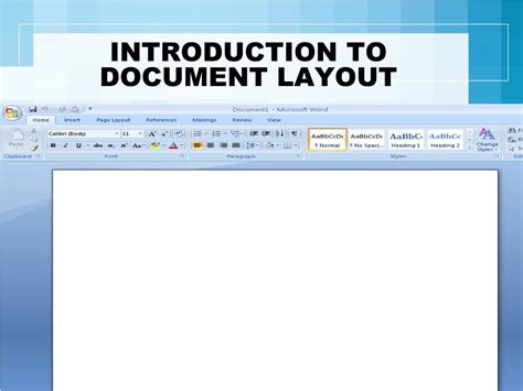 Ppt Introduction To Document Layout Powerpoint Presentation Free