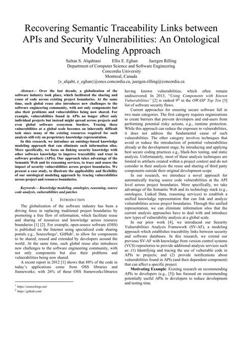 pdf recovering semantic traceability links between apis and security