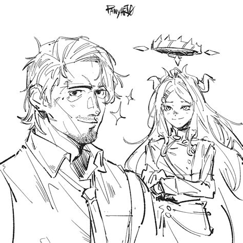 Sensei And Hina Blue Archive Drawn By Luqosan Danbooru
