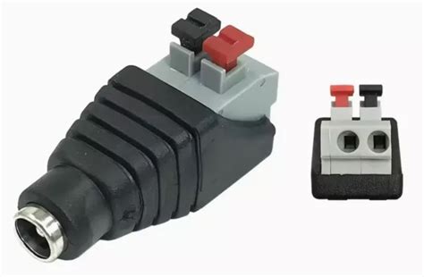 Female 55mm Od 21mm Id Dc Click In Connector For Cctv Power Dc