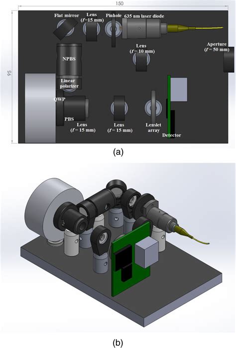 A Top View Of The Shack Hartmann Wavefront Sensor Payload That Fits Download Scientific