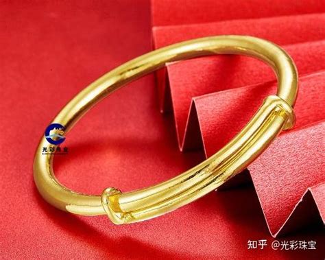 黄金同宽光面推拉手镯好还是固口的好光彩珠宝带你一起来看看 知乎