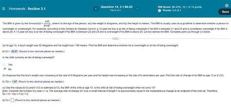 Solved Homework Section 3 1 Question 9 3 1 34 Part 2 Of