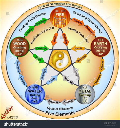 Five Elements Stock Vector Royalty Free 178078757 Shutterstock