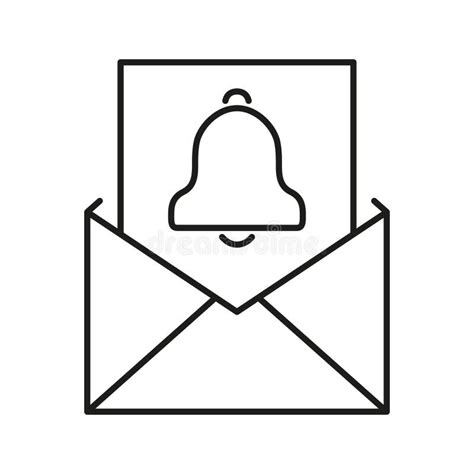 Email Notification Alert Line Icon New Message And Communication