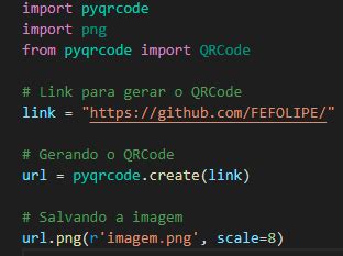 GitHub FEFOLIPE GerarQRCodePython Gerando QRCode Com Python