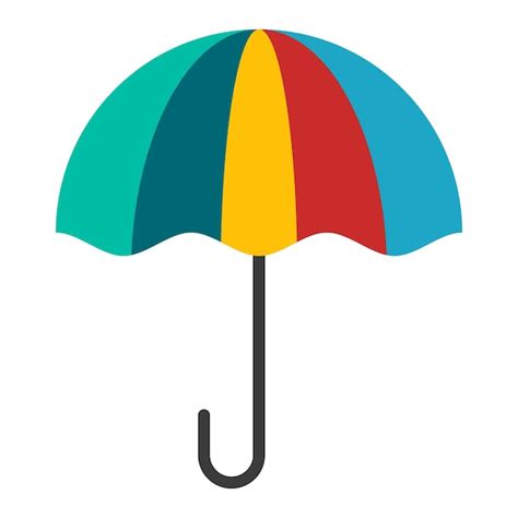 Diseño Vectorial Estilo Del Icono Del Paraguas Vector Premium