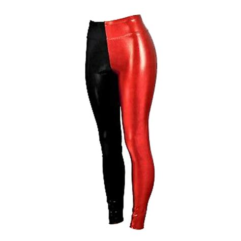 Women Faux Pu Leather Leggings For Women High Waist Stretch Tummy