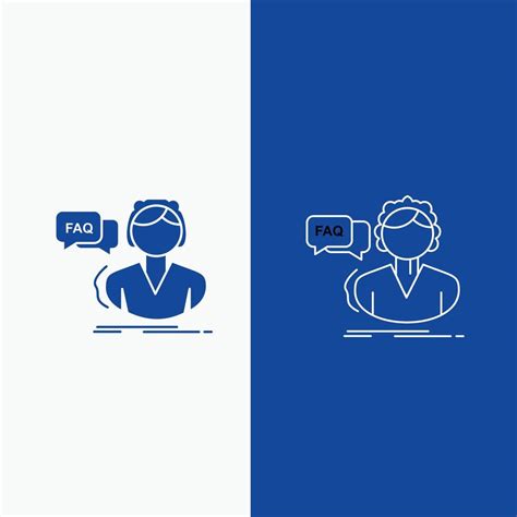 Faq Assistance Call Consultation Help Line And Glyph Web Button In