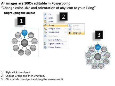 Ppt Slides Circular Bubbles Chart PowerPoint Templates