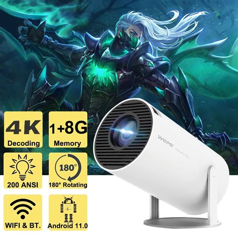 Magcubic Projector Hy Pro K Android Dual Wifi Ansi Allwinner H Bt P