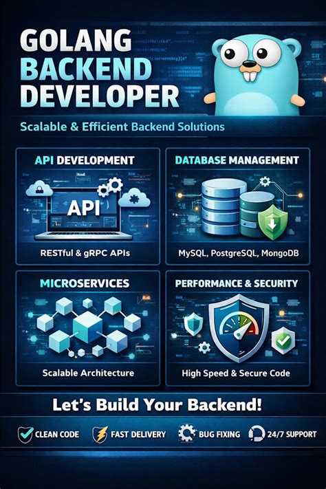 Develop High Performance Go Or Python Backend And Rest Apis By Mayank