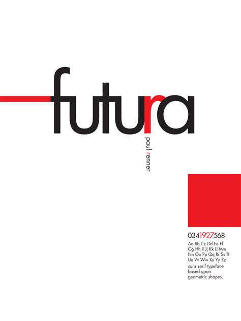 Typography Poster Futura Behance