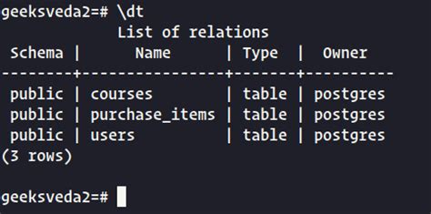 How To Create A Table In PostgreSQL Database