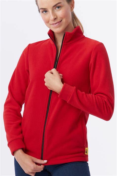 Polar Damski Z Kieszeniami Na Zamek Czerwony FABOR Workwear