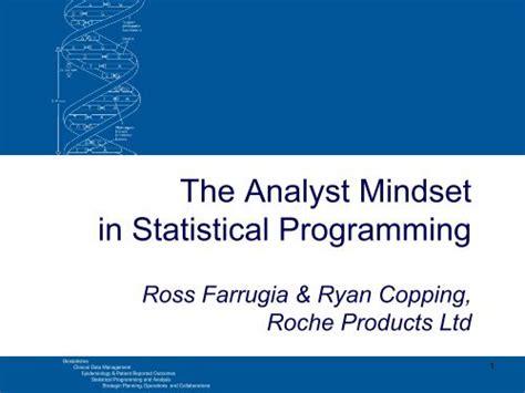 The Analyst Mindset In Statistical Programming Phuse Wiki