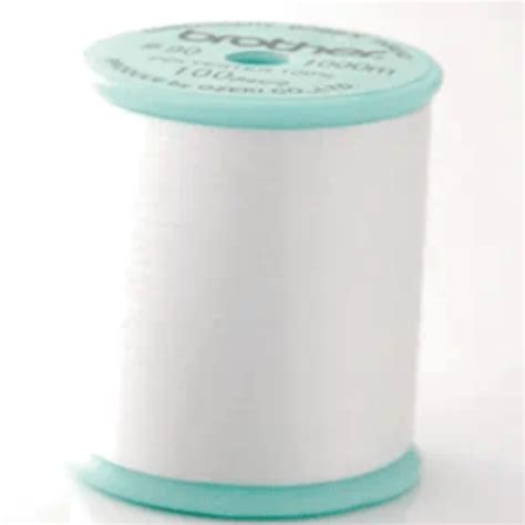Brother Bobbin Thread White 90 Weight 1000m