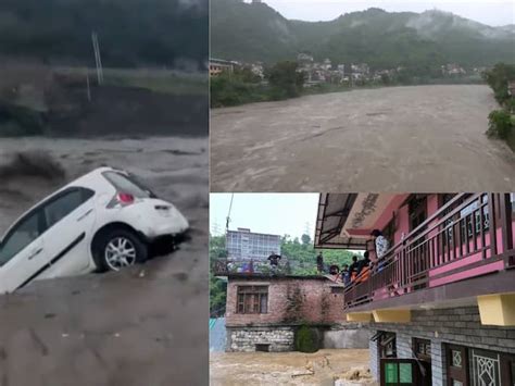 Himachal Pradesh Rain Beas In Spate Flash Floods Landslides Movement