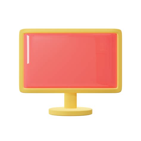 3d Minimal Rendering Monitor 22532254 PNG