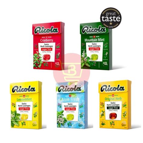 Ricola Swiss Herb Lozenges Sugarfree 40g Lazada Ph