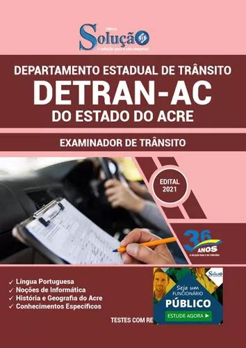 Apostila Detran Ac Examinador De Trânsito Mercadolivre