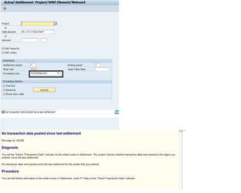 Solved Issue While Executing Settlement Transaction Cj88 Sap Community