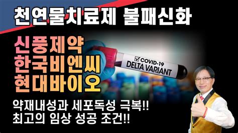 알아야 번다 치료제 특집 대유행 종식은 결국 치료제 당신이 몰랐던 천연물 치료제 불패신화한국비엔씨 신풍제약 현대바이오 Youtube