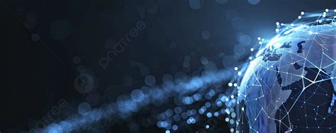 그것을 둘러싼 선 네트워크가 있는 파란색 지구 지구 디지털 빛나는 배경 일러스트 및 사진 무료 다운로드 Pngtree