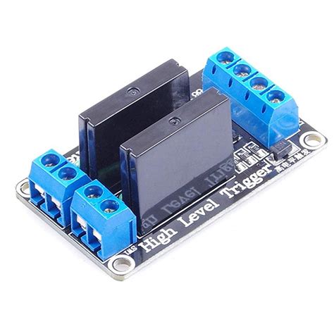 Elektronické Ssr Relé Modul Dvoukanálový 5v 240vac 2a