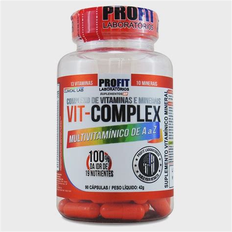 Vit Complex Multivitamínico Completo A Z Profit Labs 90 Caps Submarino