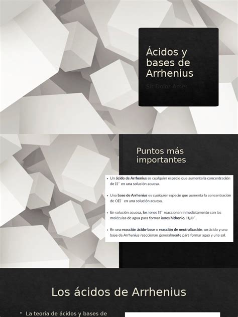 Ácidos Y Bases De Arrhenius Pdf