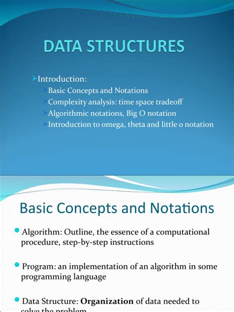 basic data structure pdf algorithms computer data storage