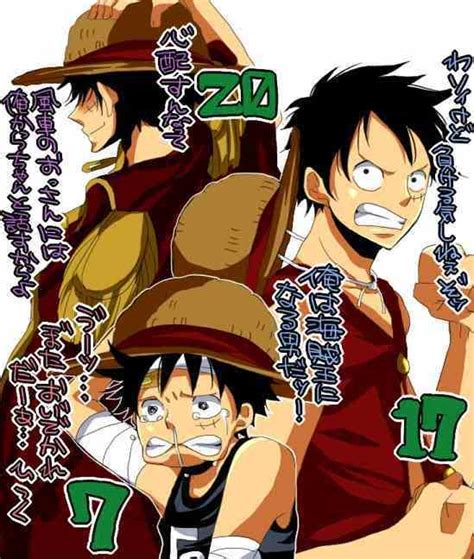 Anime Characters With Different Expressions And Numbers On Their Faces
