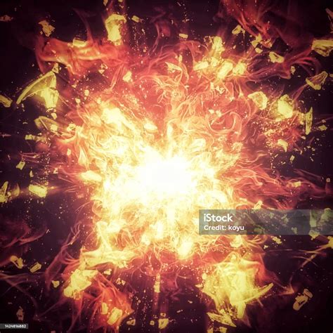 폭발하는 화염의 3d 그림 3차원 형태에 대한 스톡 사진 및 기타 이미지 3차원 형태 가연성 검은색 Istock