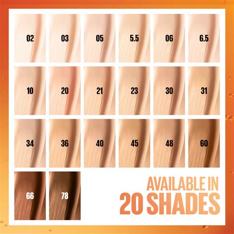 Maybelline Superstay Skin Tint Hour Wear Shades