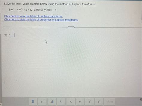 solved solve the initial value problem below using the