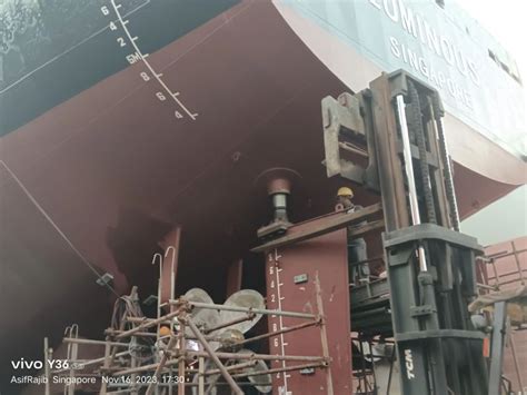 Asif Rajib On Linkedin Tanker Ship Rudder Blade Installation