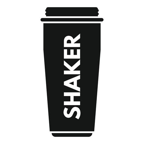 Sugar Protein Shaker Icon Simple Vector Sport Supplement 15204767