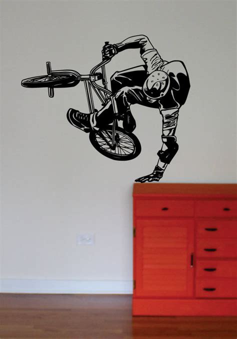 Bmx Biker Version 5 Design Sports Decal Sticker Wall Vinyl Boop Decals