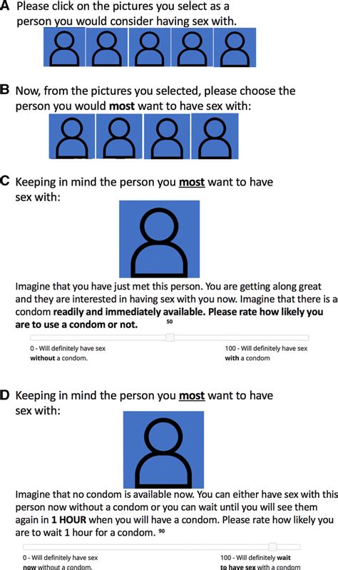 Sexual Discounting Task A Participants Choose Individuals They Would Download Scientific