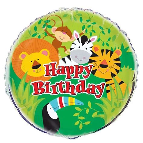Animal Jungle Foil Balloon Jungle Theme Party Safari Party Supplies