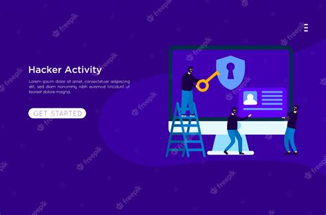 Premium Vector Hacker Steal Illustration