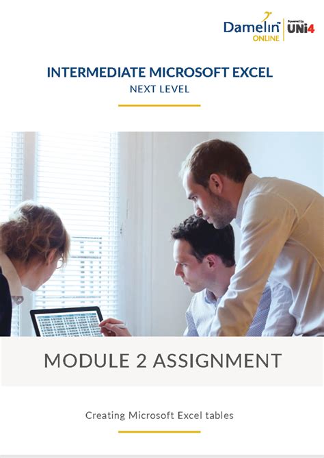 Damelin Online Excel Intermediate Next Level Assignment 2 Module 2